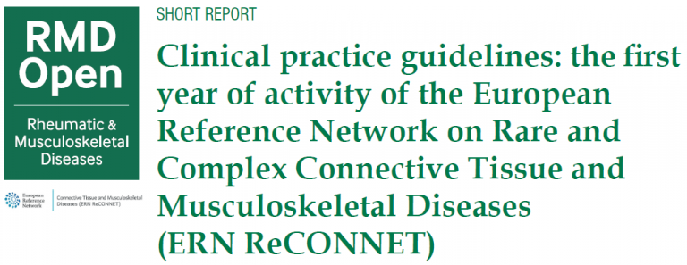 RMD Open Supplement on Clinical Practice Guidelines - ERN ReCONNET ...